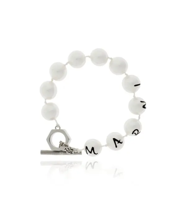 Marni Beaded Toggle Bracelet - White