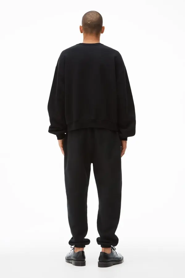Alexander Wang Terry Cloth Sweatshirt With Logo Detail