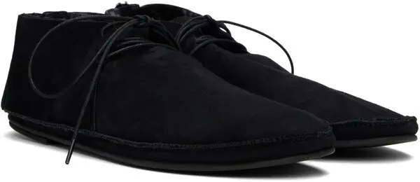 THE ROW Tyler Lace Up Suede Boots