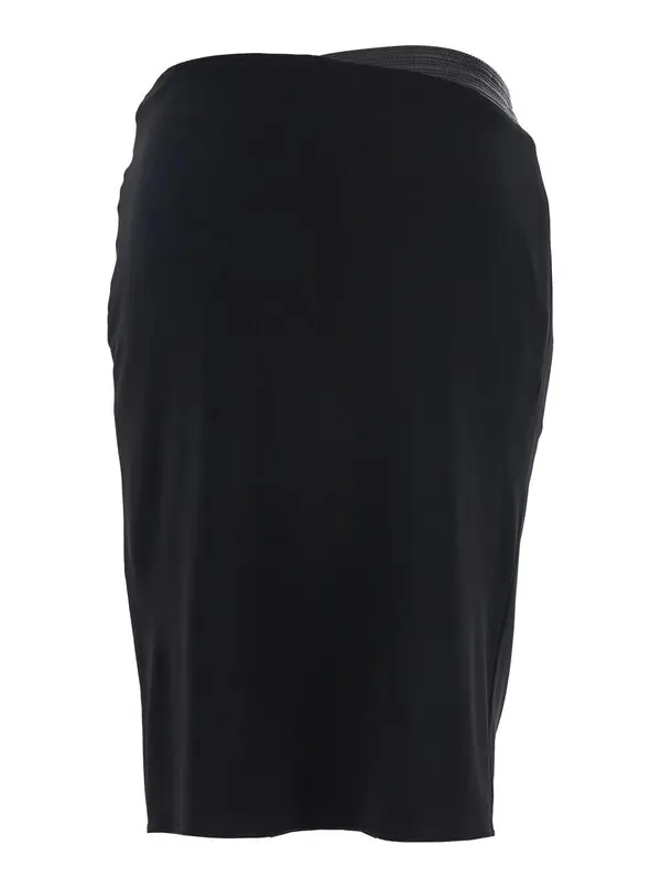 Versace Embellished Draped Skirt