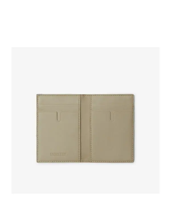 Burberry Check Folding Card Case