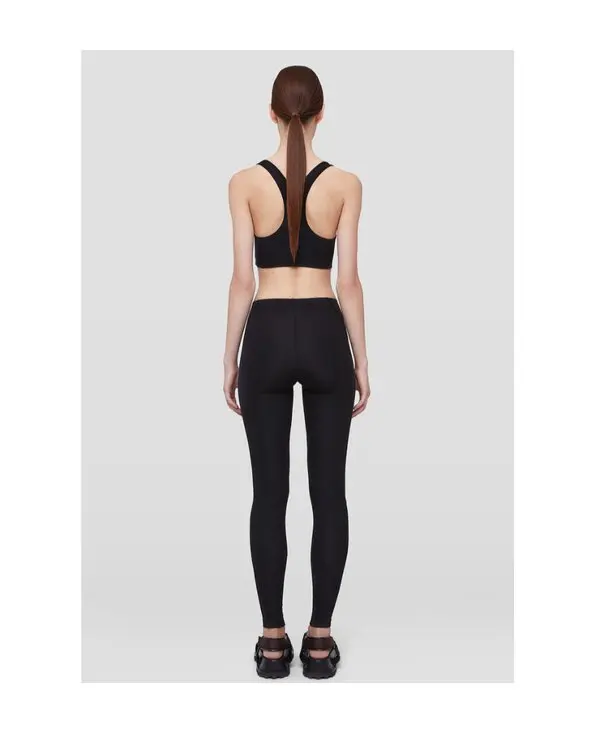 JIL SANDER Logo Printed Leggings - Black