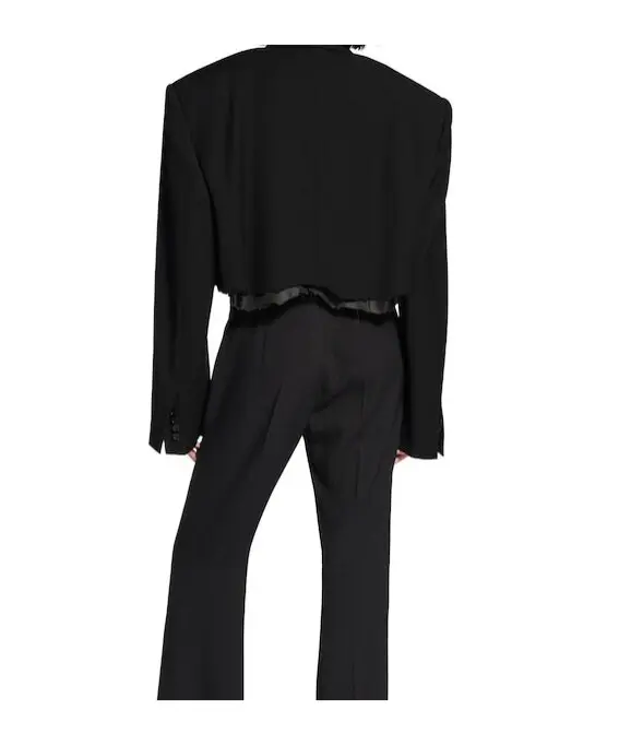 Balenciaga Cropped Single-breasted Blazer With Cut-out Detail