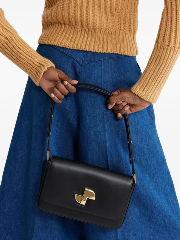 PATOU Le Lock Foldover Top Shoulder Bag