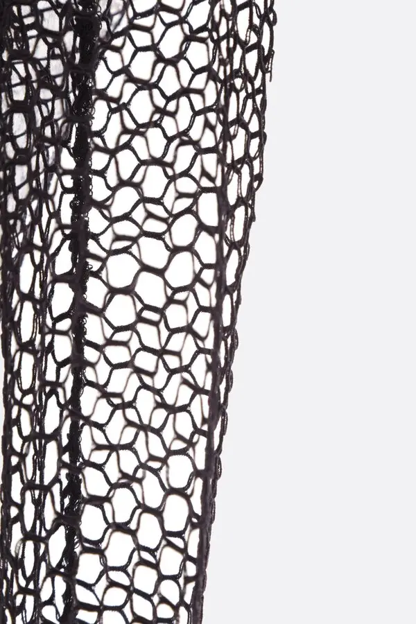 Red Valentino Mock Neck Mesh Top