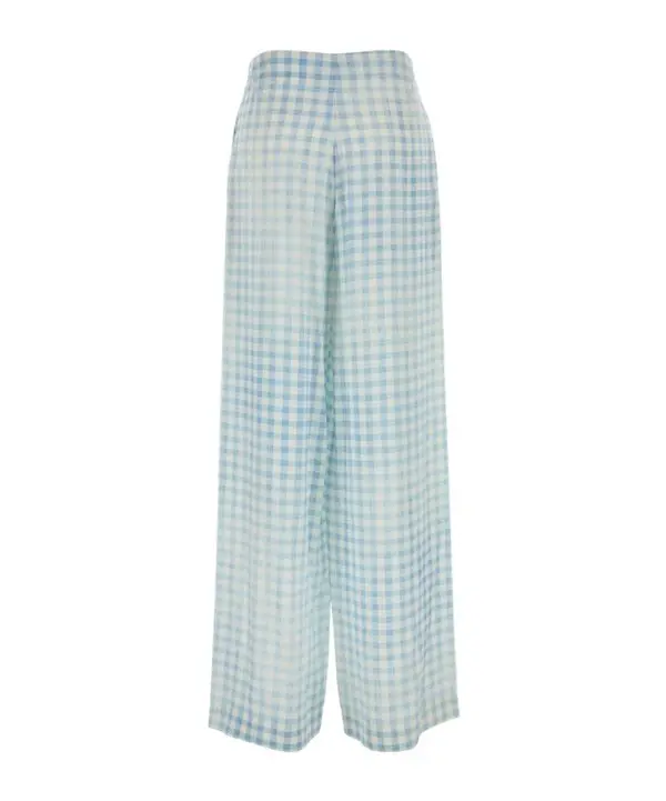 Ermanno Scervino Printed Palazzo Pants - Blue