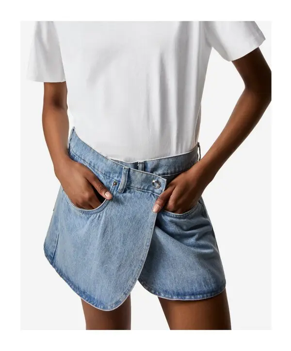 Coperni Wrap Around Denim Skirt