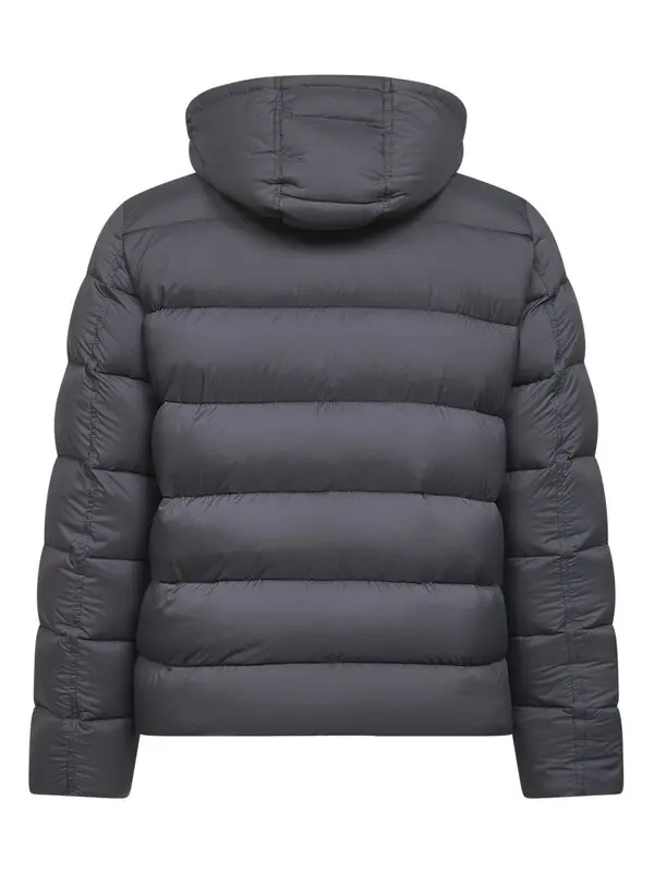 Herno Hooded Quilted Bomber Jacket With Drawstring Hem - Anthracite