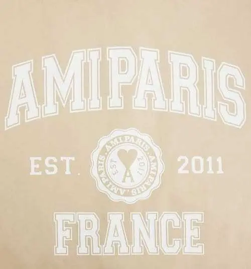 AMI Paris Logo-printed Long-sleeved Buttoned Shirt