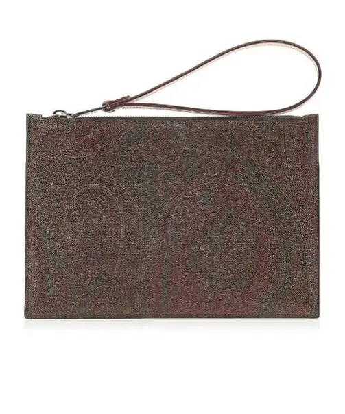 Etro Patterned Wristlet Clutch