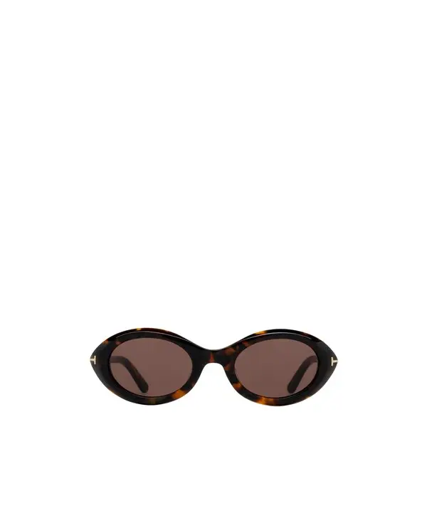 TOM FORD Carmen Oval-frame Sunglasses - Brown