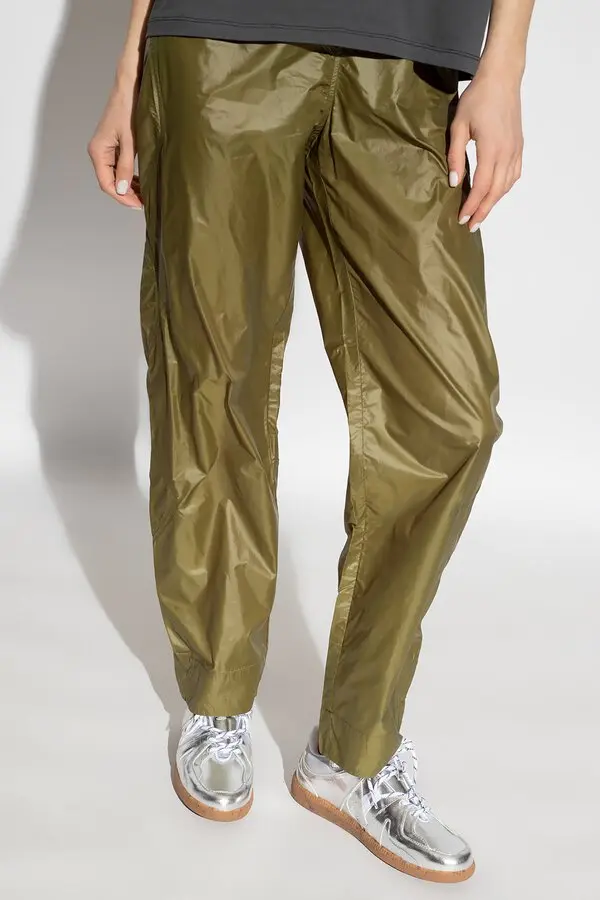 GANNI Logo Printed Elastic Waist Trousers