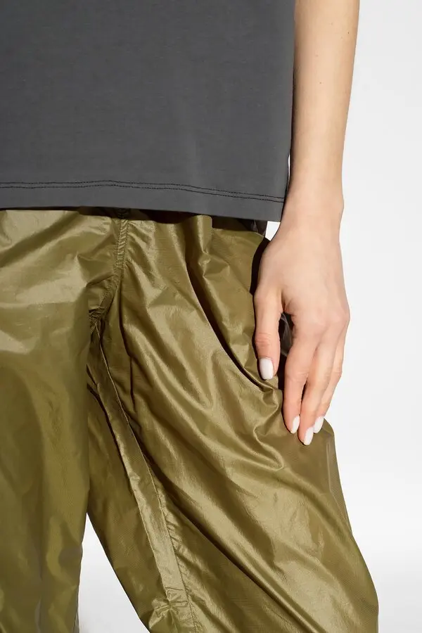 GANNI Logo Printed Elastic Waist Trousers