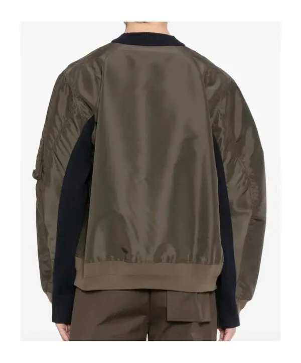 Sacai Sponge Sweatshirt With Zippered Sleeve Pockets