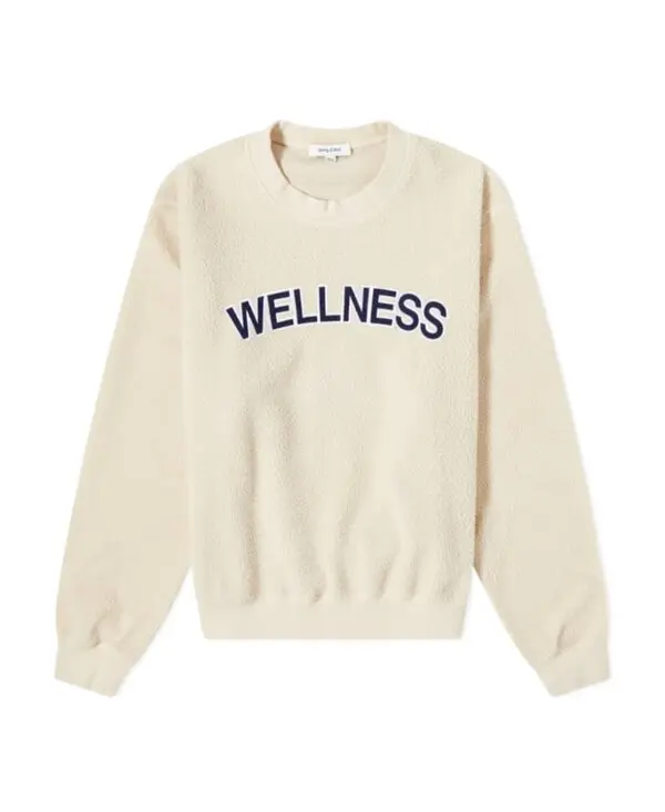 SPORTY  RICH Sporty & Rich Sherpa Wellness Crewneck Sweatshirt - No