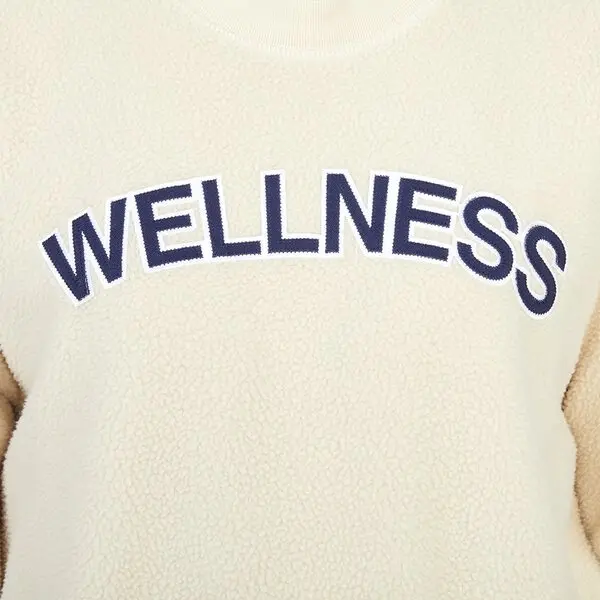 SPORTY  RICH Sporty & Rich Sherpa Wellness Crewneck Sweatshirt