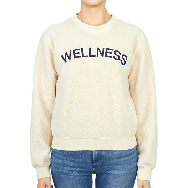 SPORTY  RICH Sporty & Rich Sherpa Wellness Crewneck Sweatshirt