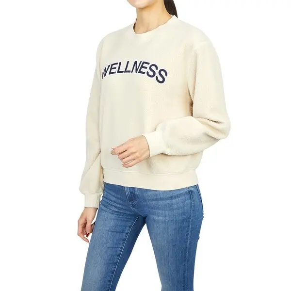 SPORTY  RICH Sporty & Rich Sherpa Wellness Crewneck Sweatshirt