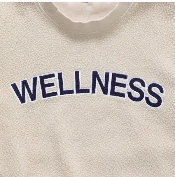 SPORTY  RICH Sporty & Rich Sherpa Wellness Crewneck Sweatshirt