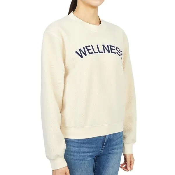 SPORTY  RICH Sporty & Rich Sherpa Wellness Crewneck Sweatshirt