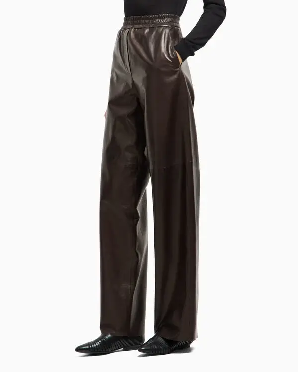 Giorgio Armani Elasticated Wide-leg Trousers