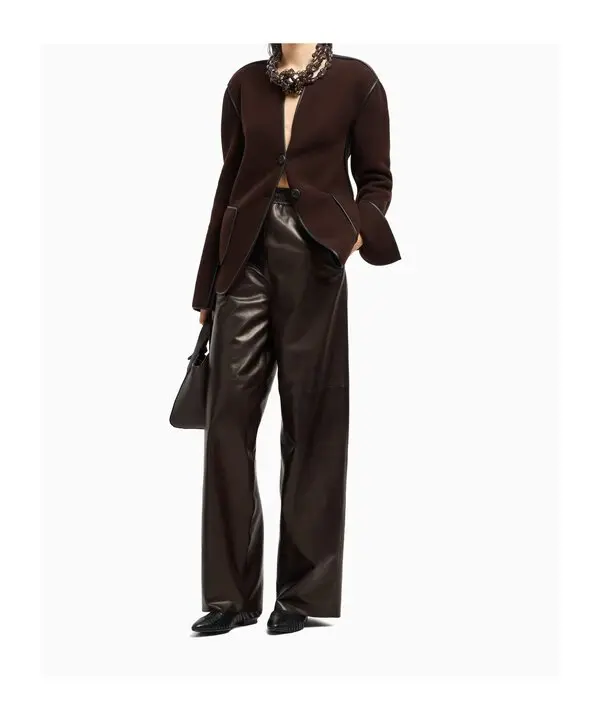 Giorgio Armani Elasticated Wide-leg Trousers