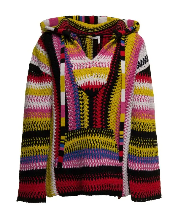 Chloé Cashmere-wool Blend Hooded Top