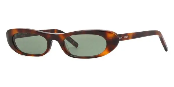 Saint Laurent Oval Sunglasses - Green