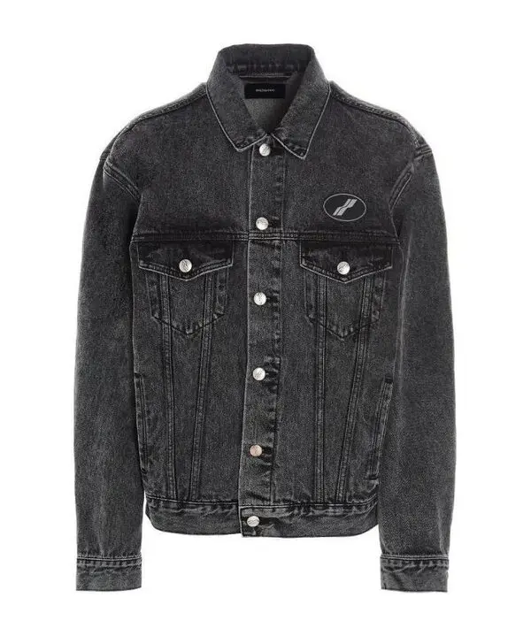We11Done Logo Patch Denim Jacket - No