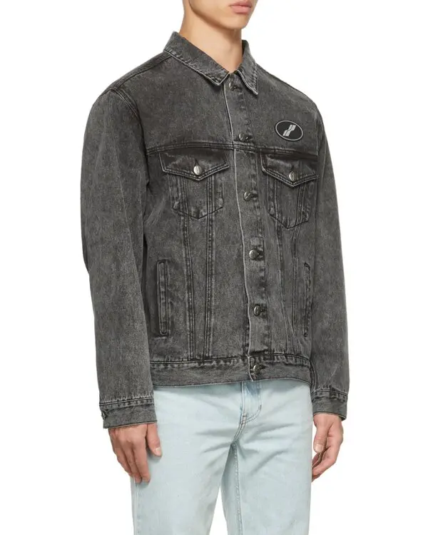 We11Done Logo Patch Denim Jacket