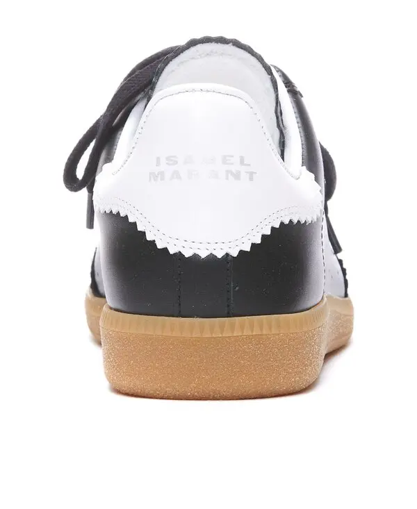 Isabel Marant Étoile Round Toe Lace-up Sneakers - Black