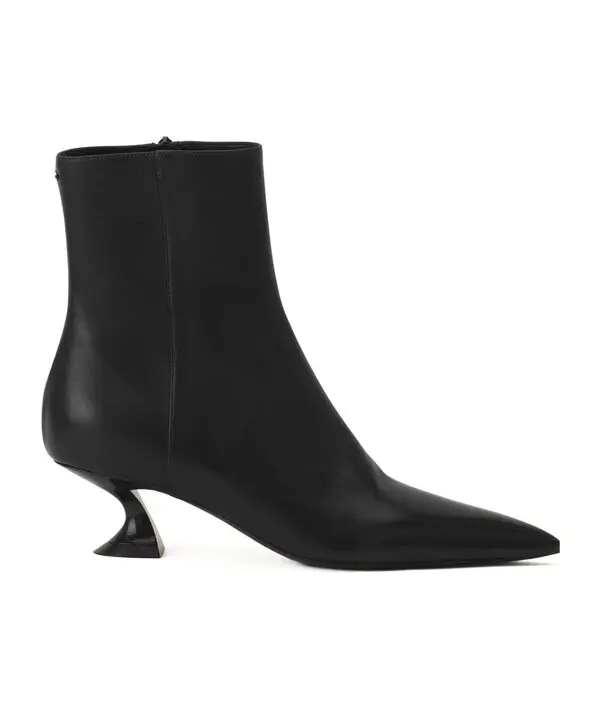 LANVIN Pointed Toe Side Zip Ankle Boots