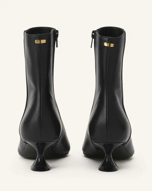 LANVIN Pointed Toe Side Zip Ankle Boots