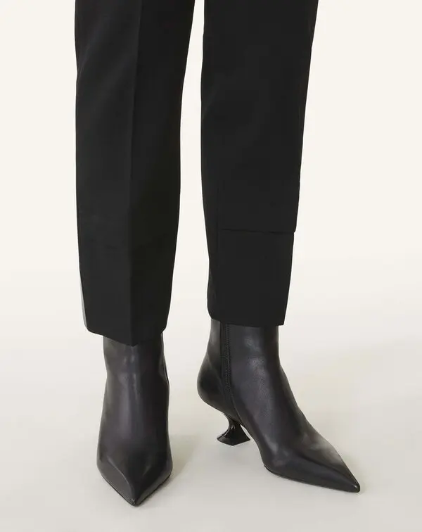 LANVIN Pointed Toe Side Zip Ankle Boots