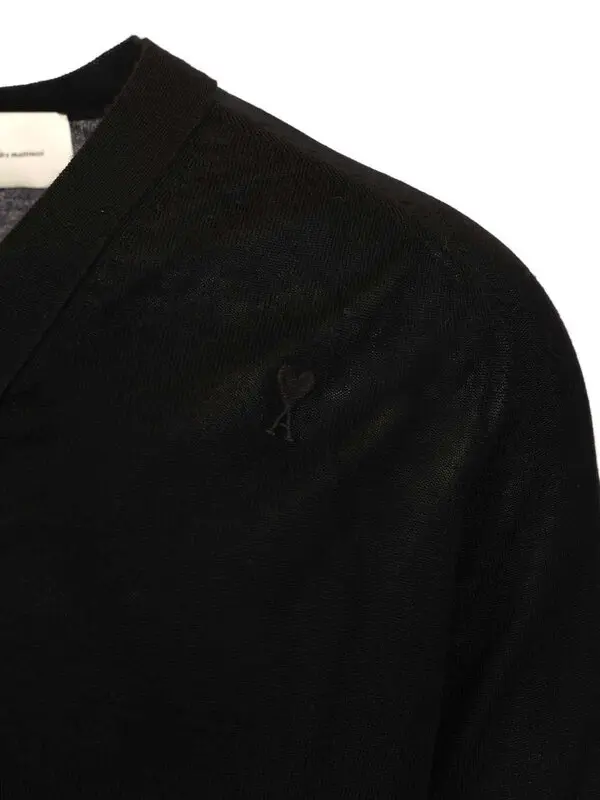 AMI Paris Knitted V-neck Cardigan