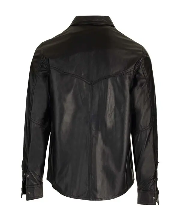 GIORGIO BRATO Leather Jacket - Black