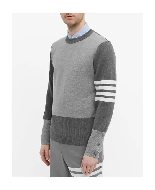 Thom Browne Striped Detail Pullover