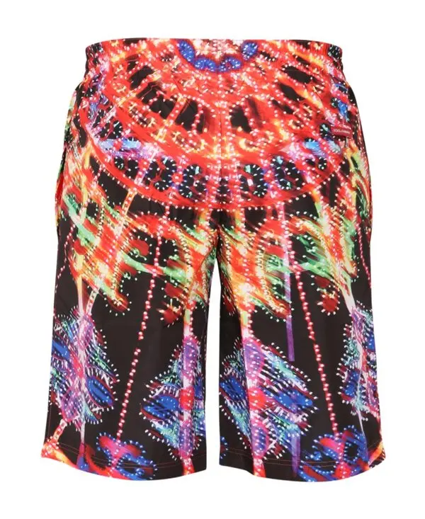 Dolce & Gabbana Graphic Print Drawstring Swim Shorts - Multicolor