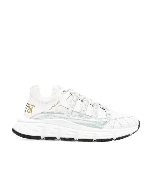 Versace Trigreca Lace-up Sneakers - White