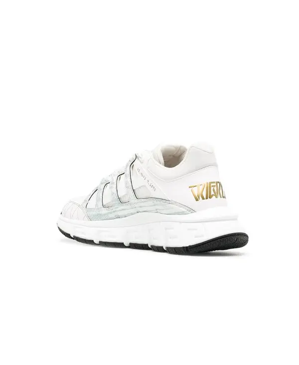 Versace Trigreca Lace-up Sneakers - White