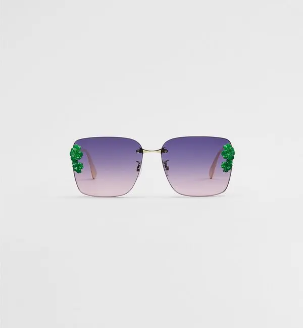 Dior Rimless Clover Embellished Sunglasses