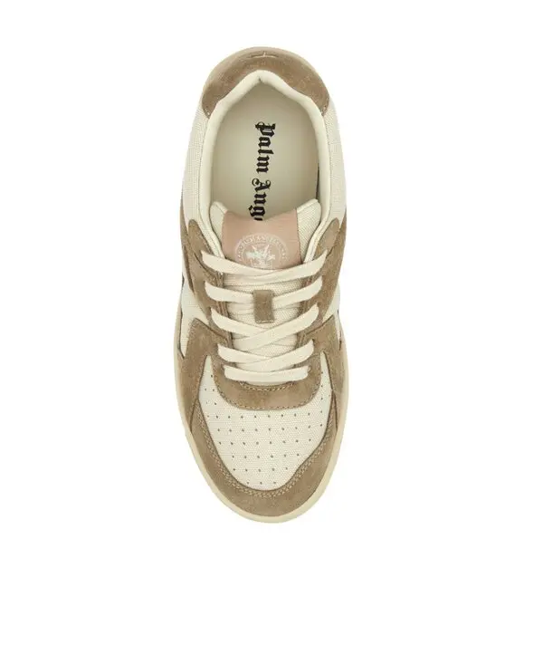 Palm Angels Logo Embroidered Sneakers - Nude