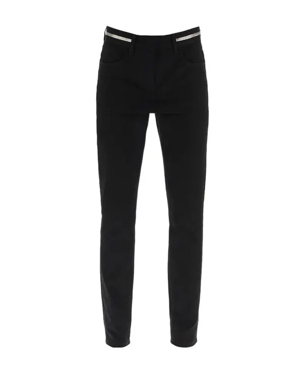 Givenchy Slim Leg Mini Skirt Effect Jeans