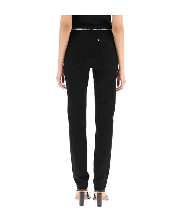 Givenchy Slim Leg Mini Skirt Effect Jeans