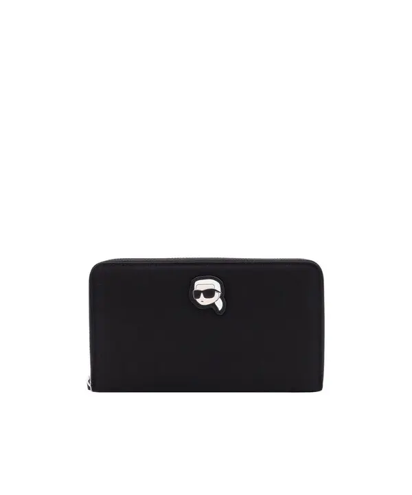 Karl Lagerfeld K/ikonik 2.0 Logo-lettering Wallet - Black