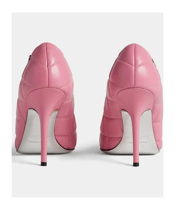 Dsquared2 D2 Plaque Quilted Stiletto Pumps