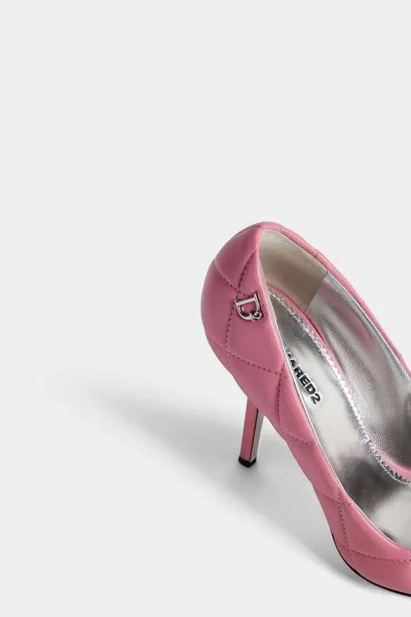 Dsquared2 D2 Plaque Quilted Stiletto Pumps
