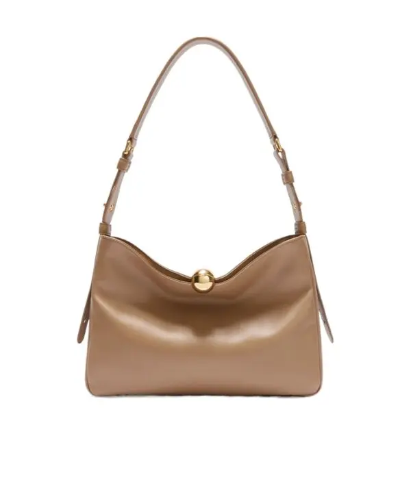 Furla Curved-flap Shoulder Bag - Brown