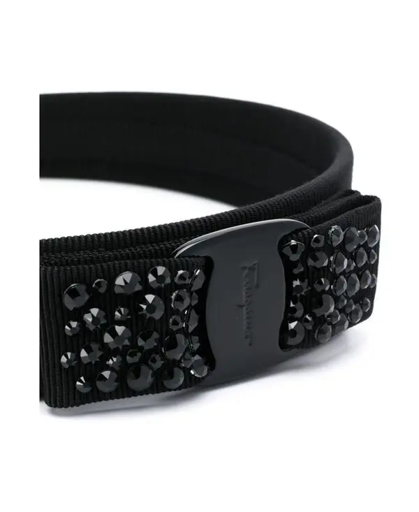 FERRAGAMO Rhinestone Bow Headband