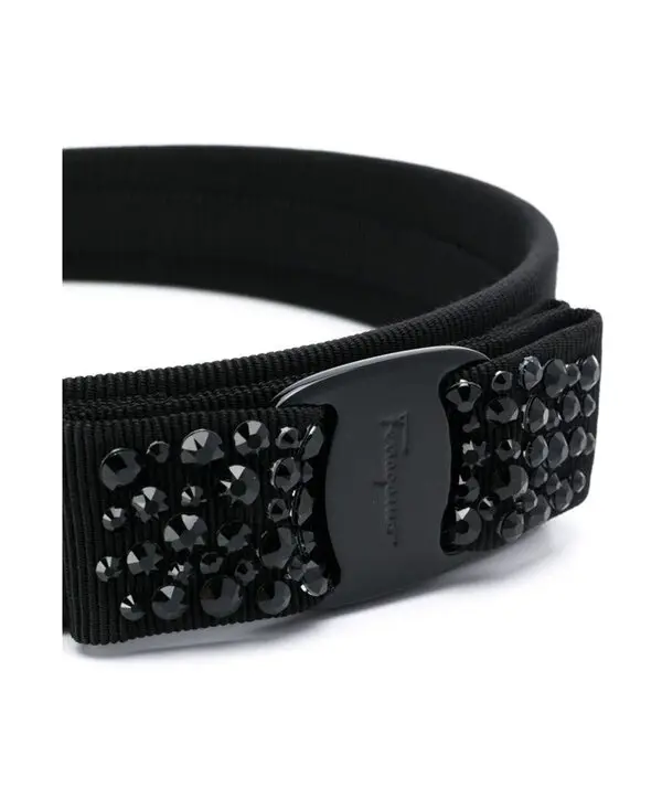FERRAGAMO Rhinestone Bow Headband